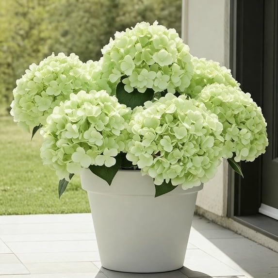 6 Bundles Hydrangea Artificial Flowers for Outdoors and Indoor, Bulk 30 ...