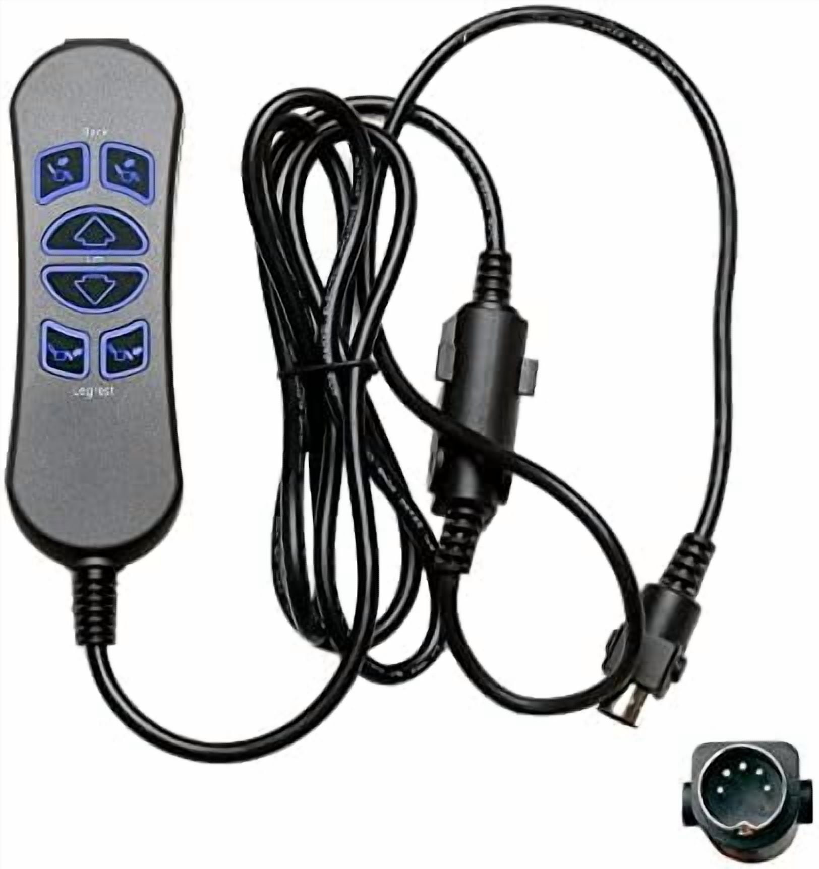 6 Button 5 Pin Prong MLSK89-A2 Hand Control Handset Remote with USB and ...