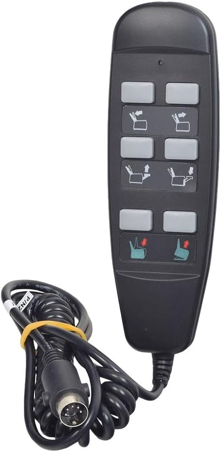 6-Button Hand Control for the Mega Motion FC101 Lift Chair - Replacement Remote Controller for ...