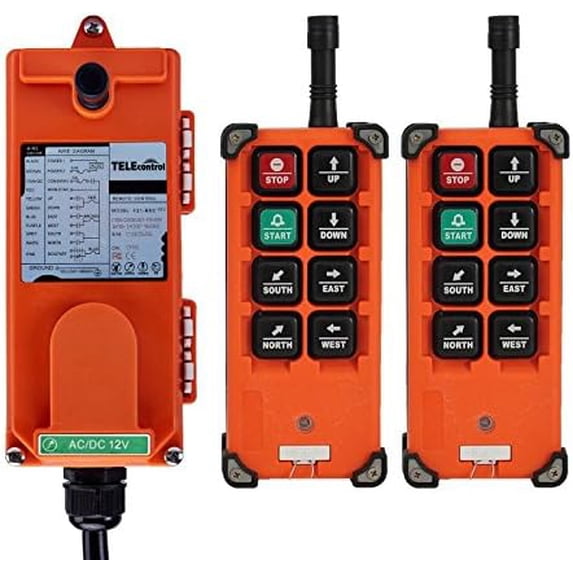 6 Button Hoist Crane Wireless Remote Control F21-E1B for Industrial ...