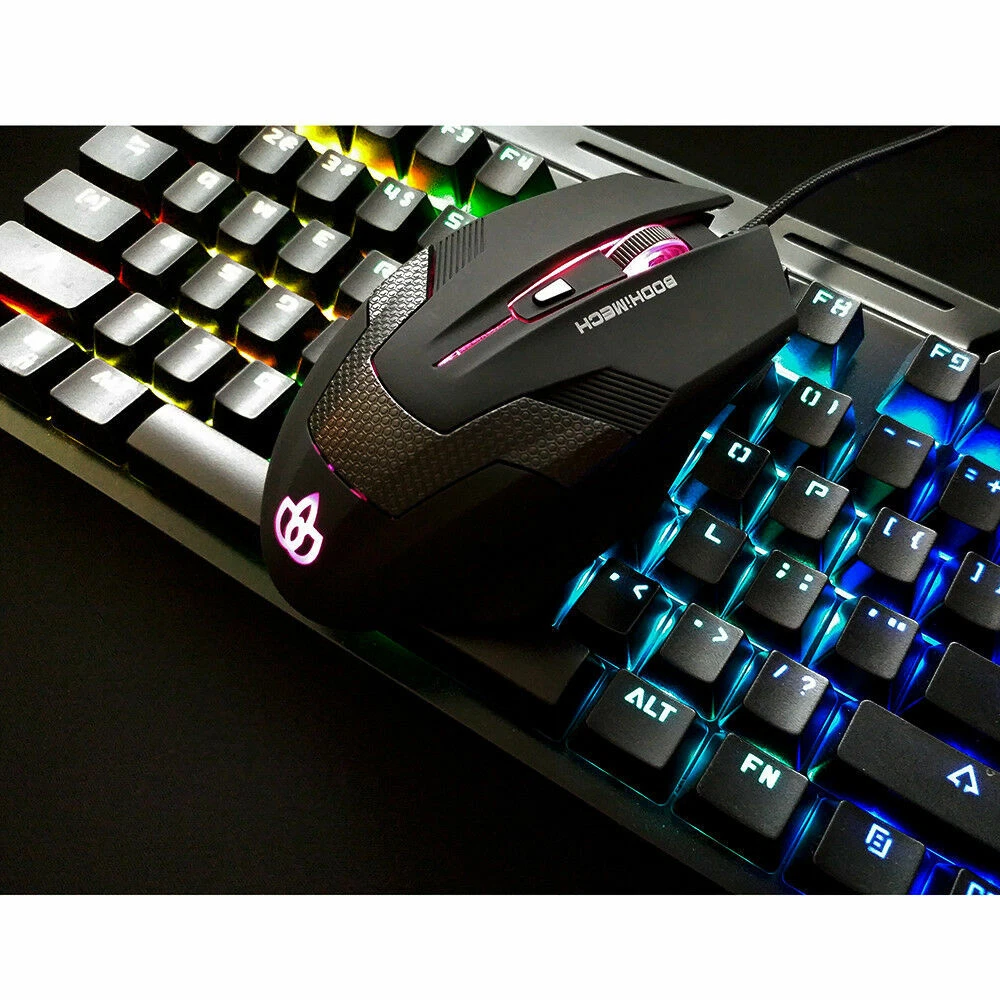 6 Buttons Optical Usb Wired Gaming Mouse Mice For Pc Laptop - Walmart.com