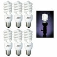 Generic 6-Pack 26W CFL Spiral Light Bulbs, Energy Saving Soft White ...