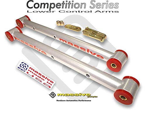 6 COLOR Choices SILVER Made in USA Lower Control Arms Rear Compatible ...