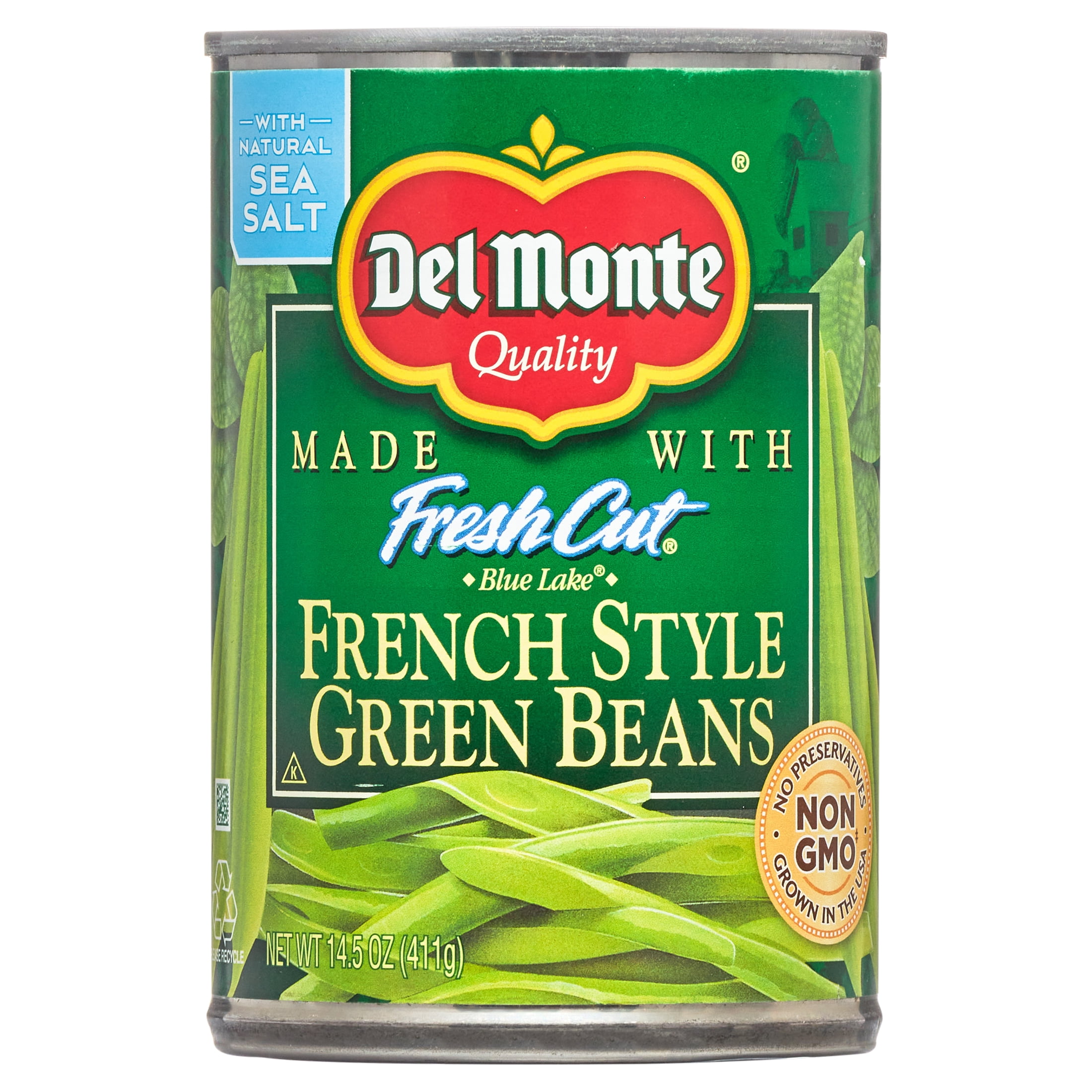 (6 Cans) DEL MONTE BLUE LAKE French Style Green Beans, 14.5 oz Cans ...