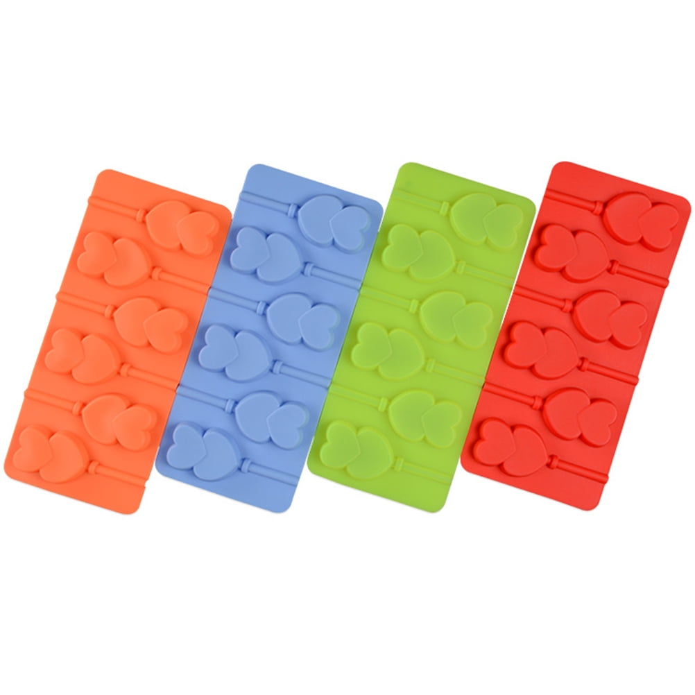 Silicone Lollipop Molds for Kitchen Use Assorted Color 6 Hole Candy ...