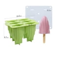 6-Carambola Spiral Silicone Ice Cream Mold - Fun DIY Ice Tray for ...