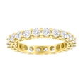 6 Carat 18K Yellow Gold LAB GROWN Diamond Eternity Wedding Anniversary ...