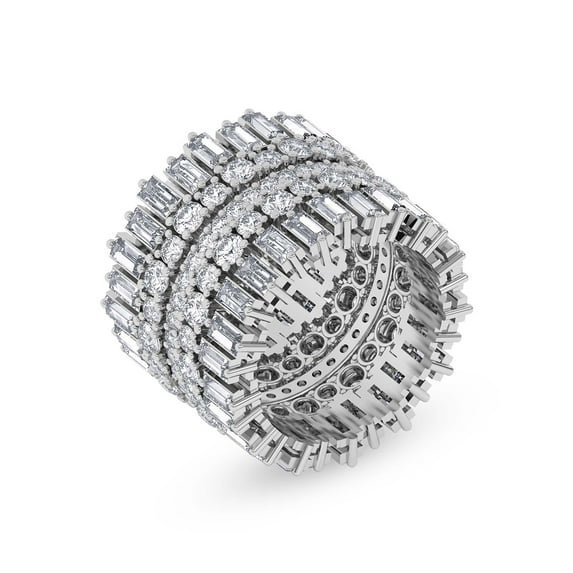 6 Carat IGI Certified 18K White Gold LAB GROWN Diamond The Eclipse ...