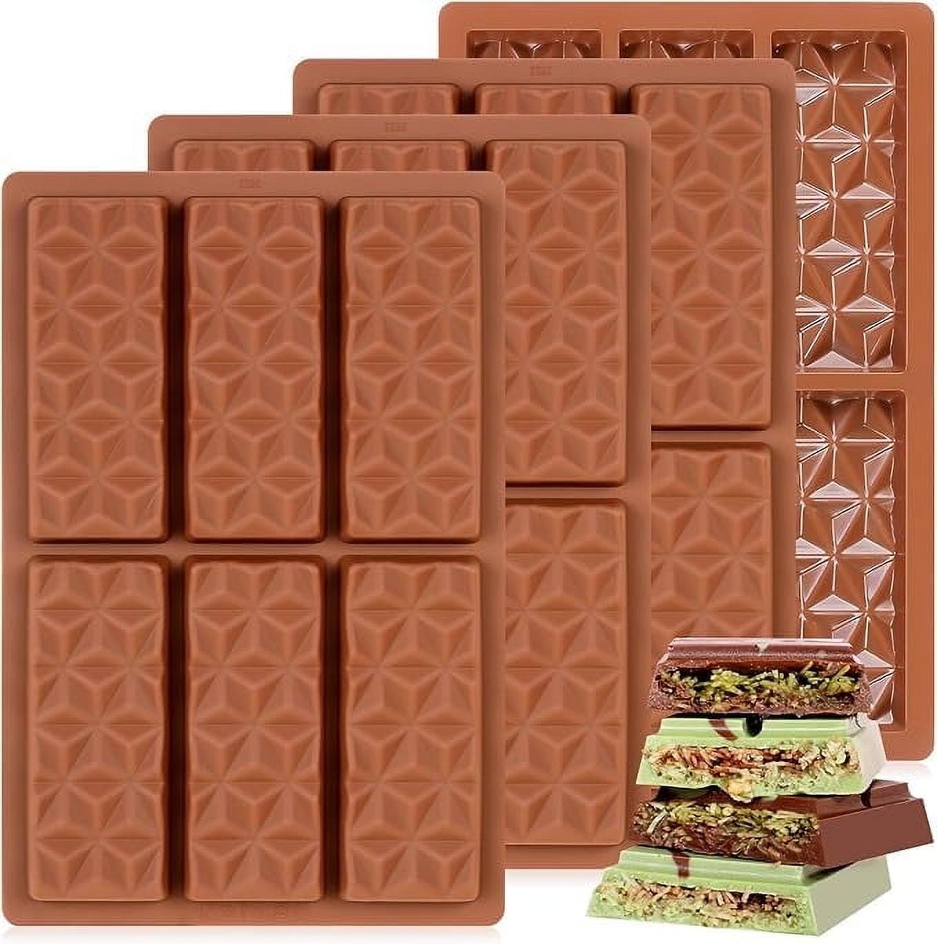 6 Cavities Chocolate Bar Mold Deep, Thick Chocolate Bar Mold for ...