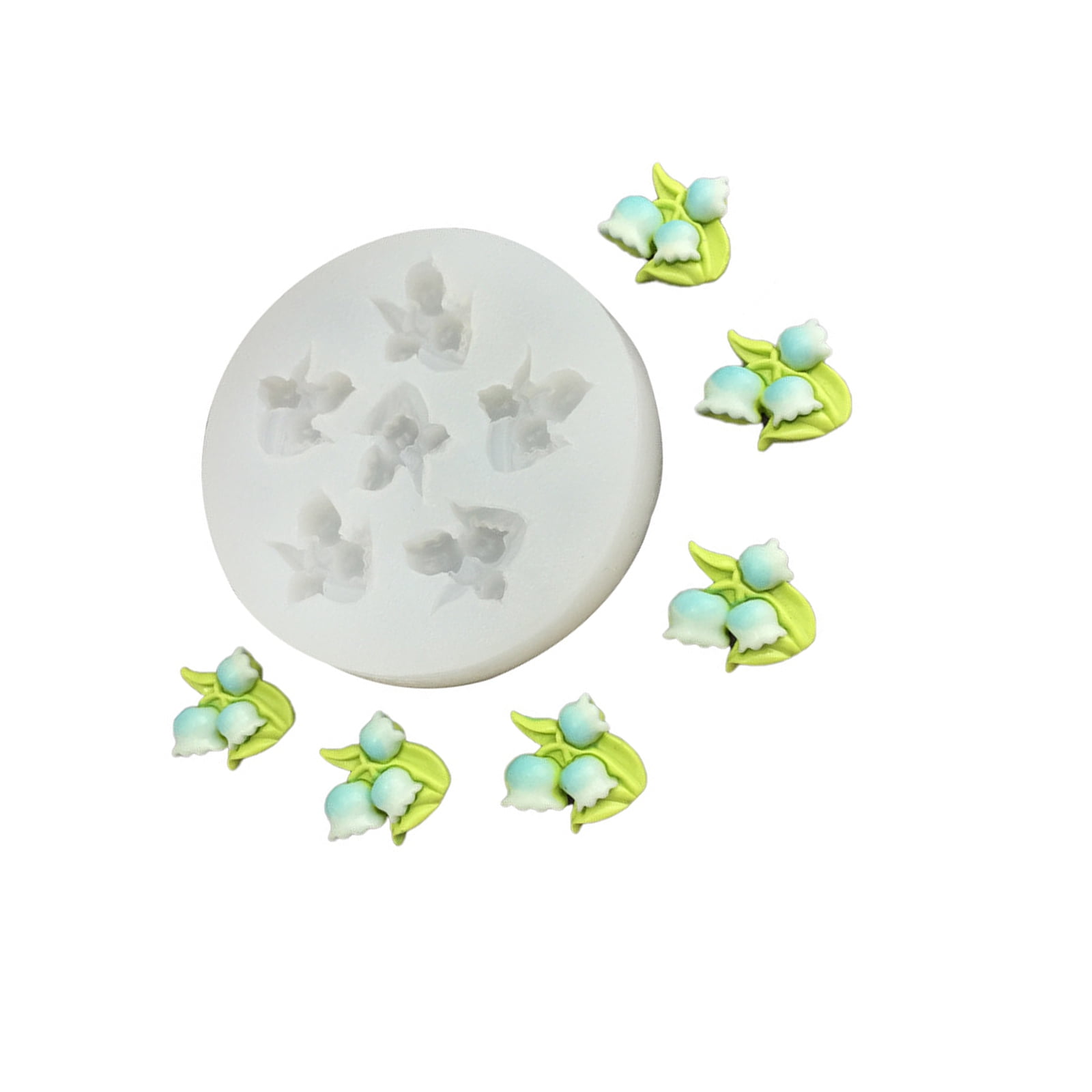 6 Cavities Flower Silicone Mould for Soap Chocolate Baking Tool ...
