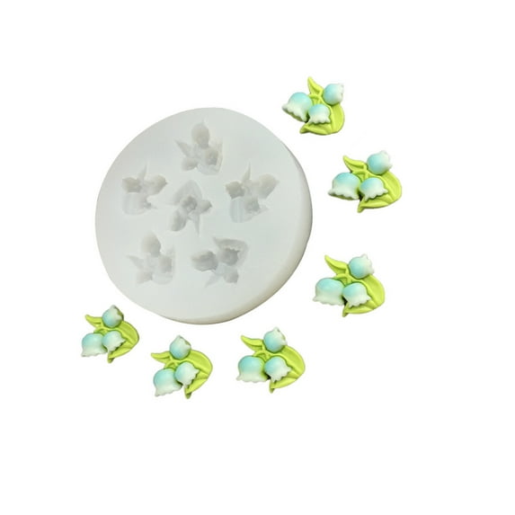 6 Cavities Flower Silicone Mould for Soap Chocolate Baking Tool ...