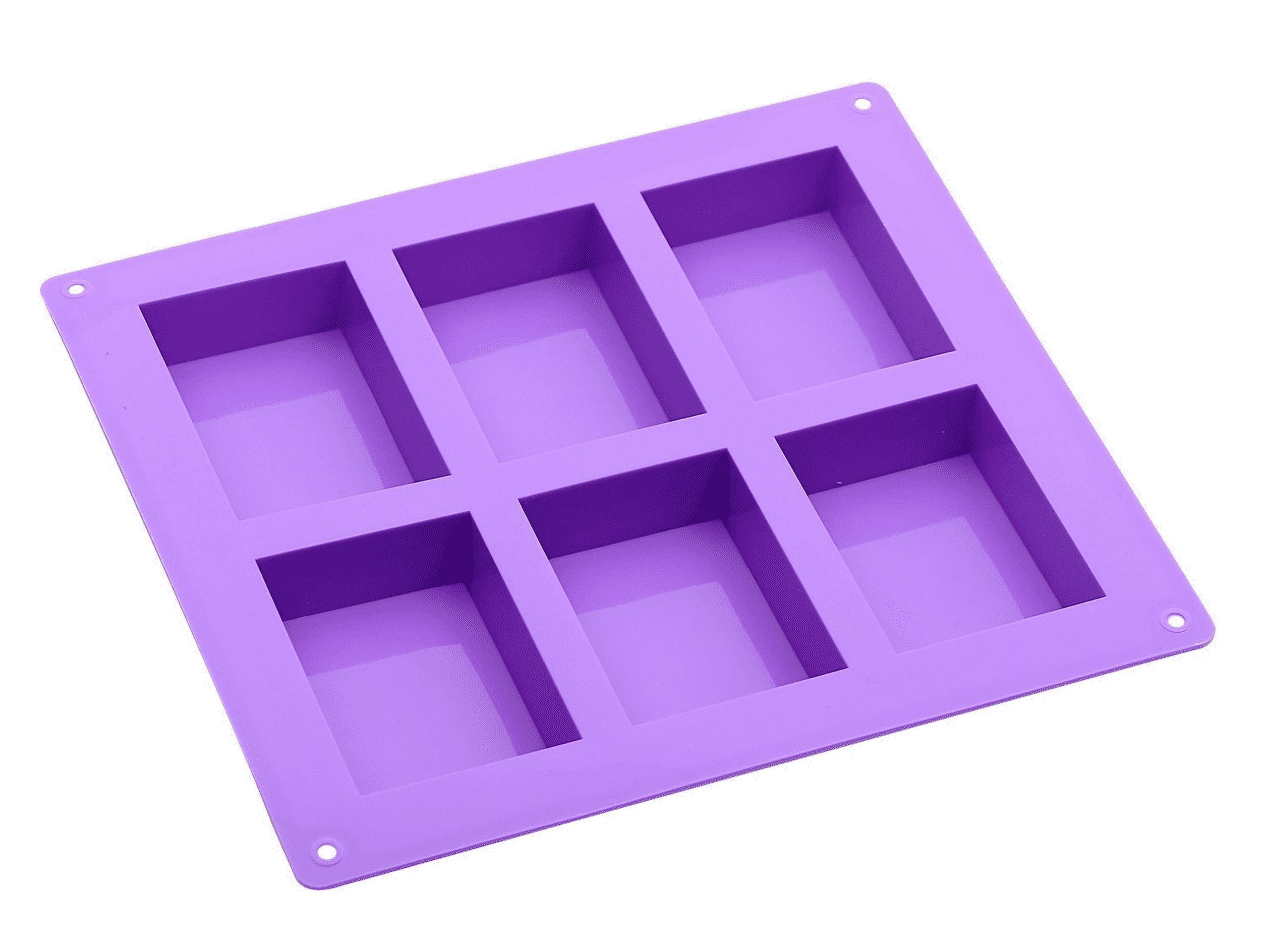 6 Cavity Basic Rectangle Silicone Mold 6 Cavity Petite Silicone Mold ...