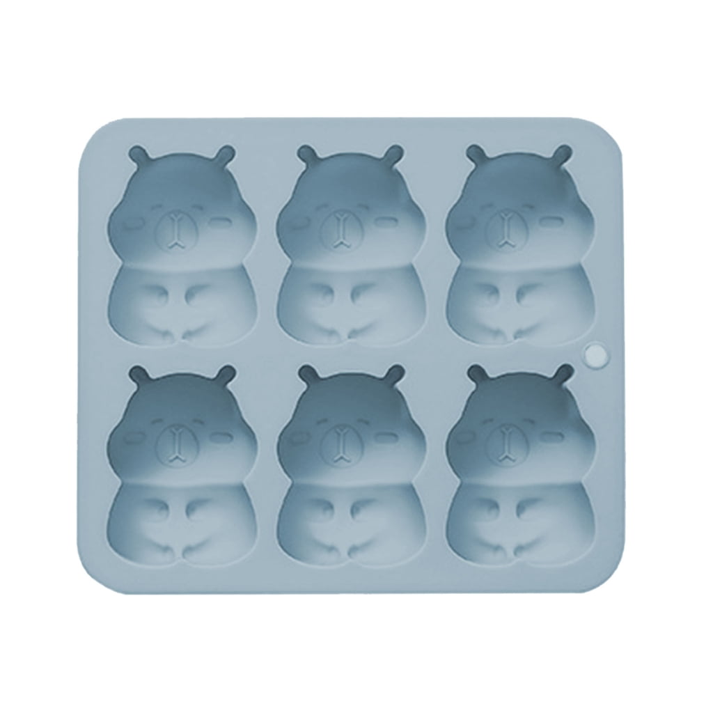 6 Cavity Capybara Silicone Mousse Cake Mold Chocolate Baking Mold ...