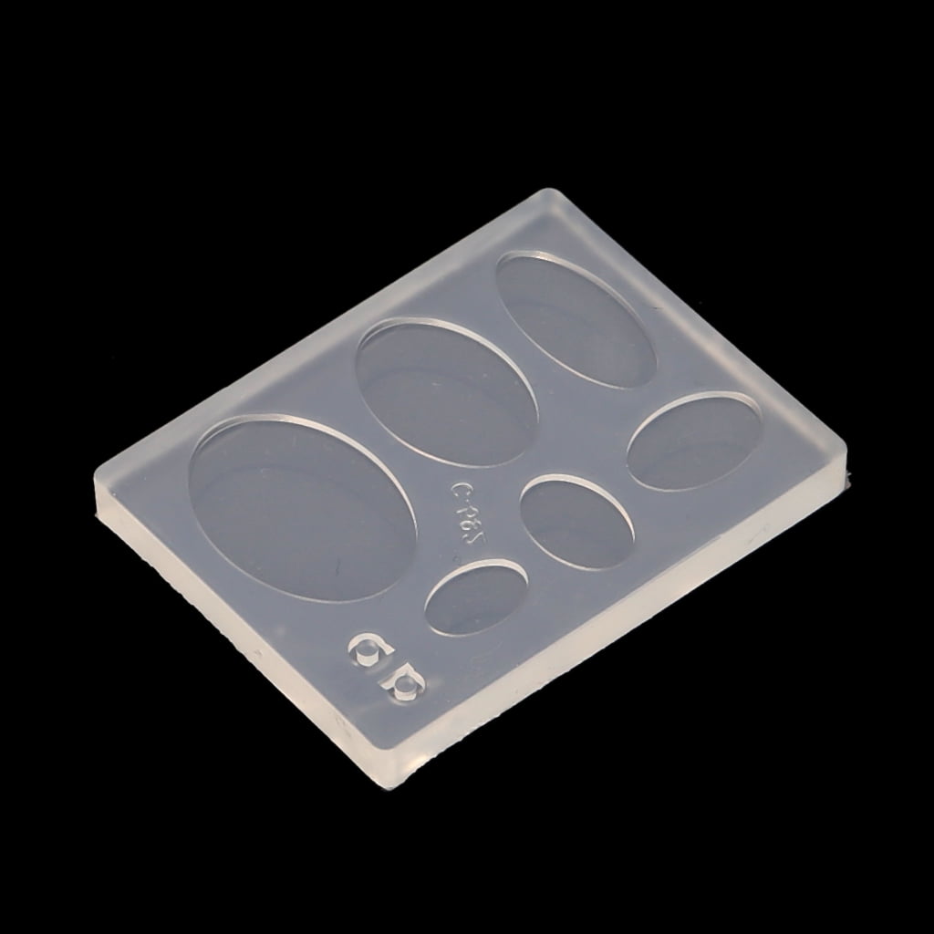 6-Cavity Oval Silicone Mold Round Oval Square Molds for Making Handmade ...