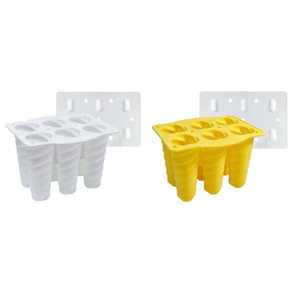 6 Cavity Popsicles Molds , Silicone Popsicle Molds, BPA Free Popsicle ...