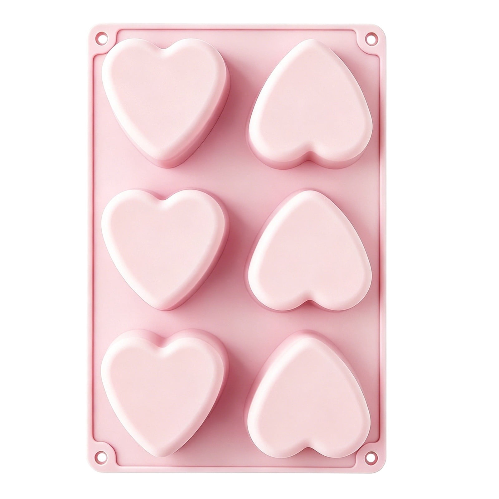 6-Cavity Positive & Negative Silicone Cake Mold Flexible Non-Stick ...
