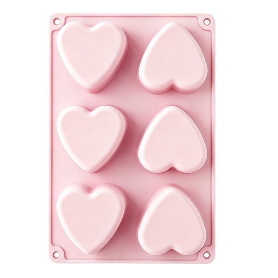 6-Cavity Positive & Negative Silicone Cake Mold Flexible Non-Stick ...