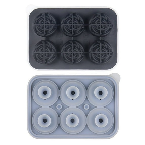 6 Cavity Rose Ice Cube Mold Silicone Ice Tray For Whiskey Cocktails ...