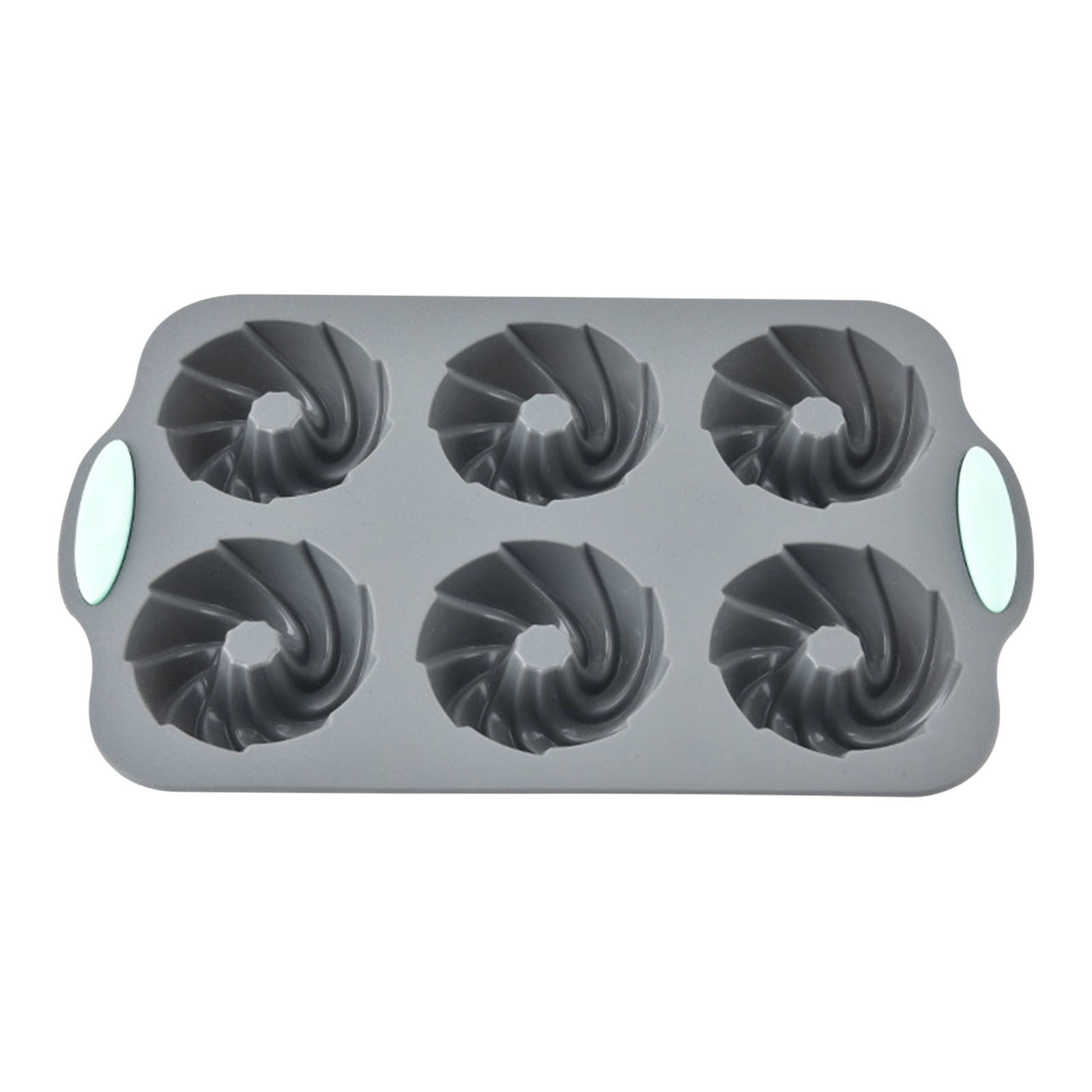 6-Cavity Silicone Donut Mold for Baking | Reusable Non-Stick Round Tray ...