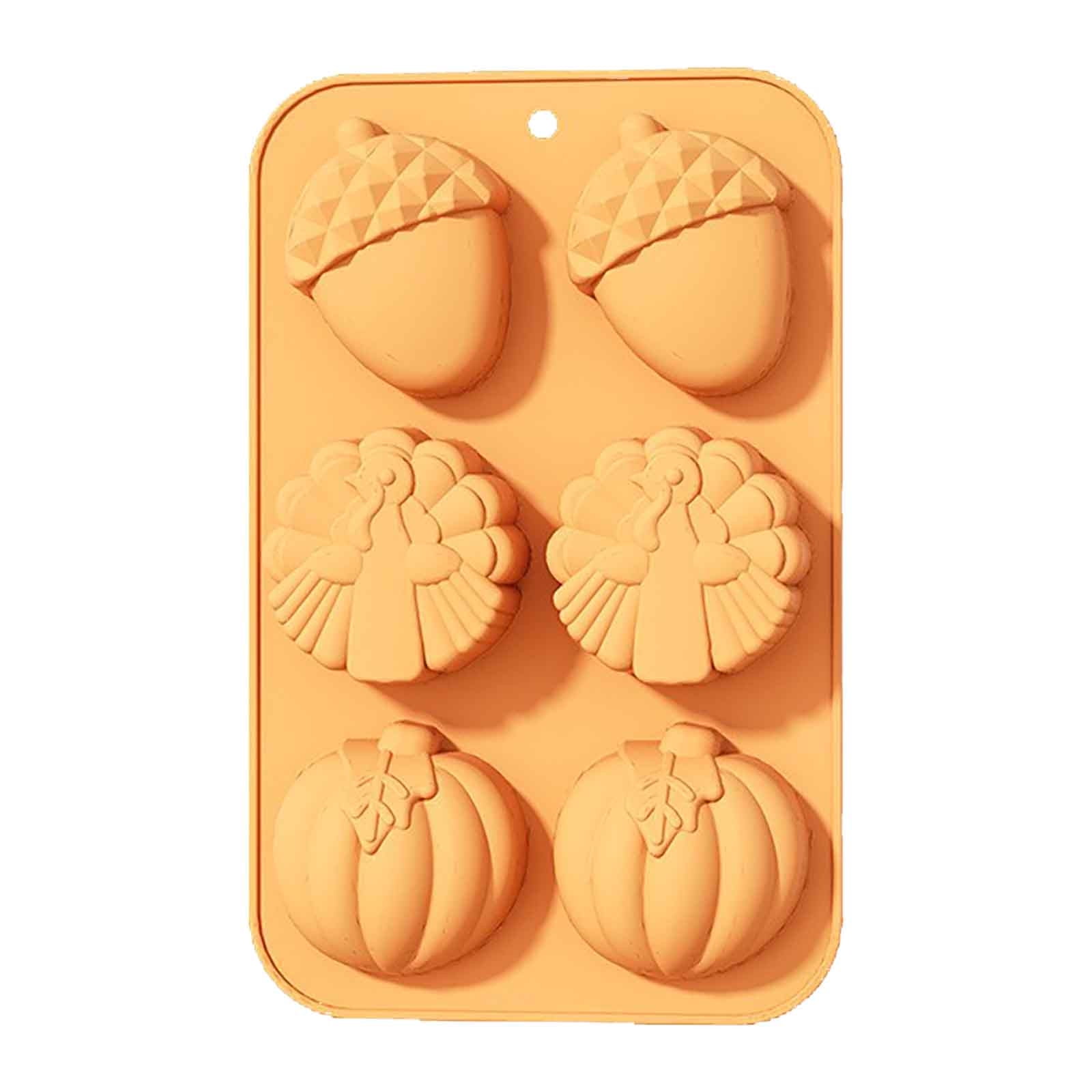 6 - Cavity Silicone Pumpkin Cake Pan - Your All - in - One Baking ...
