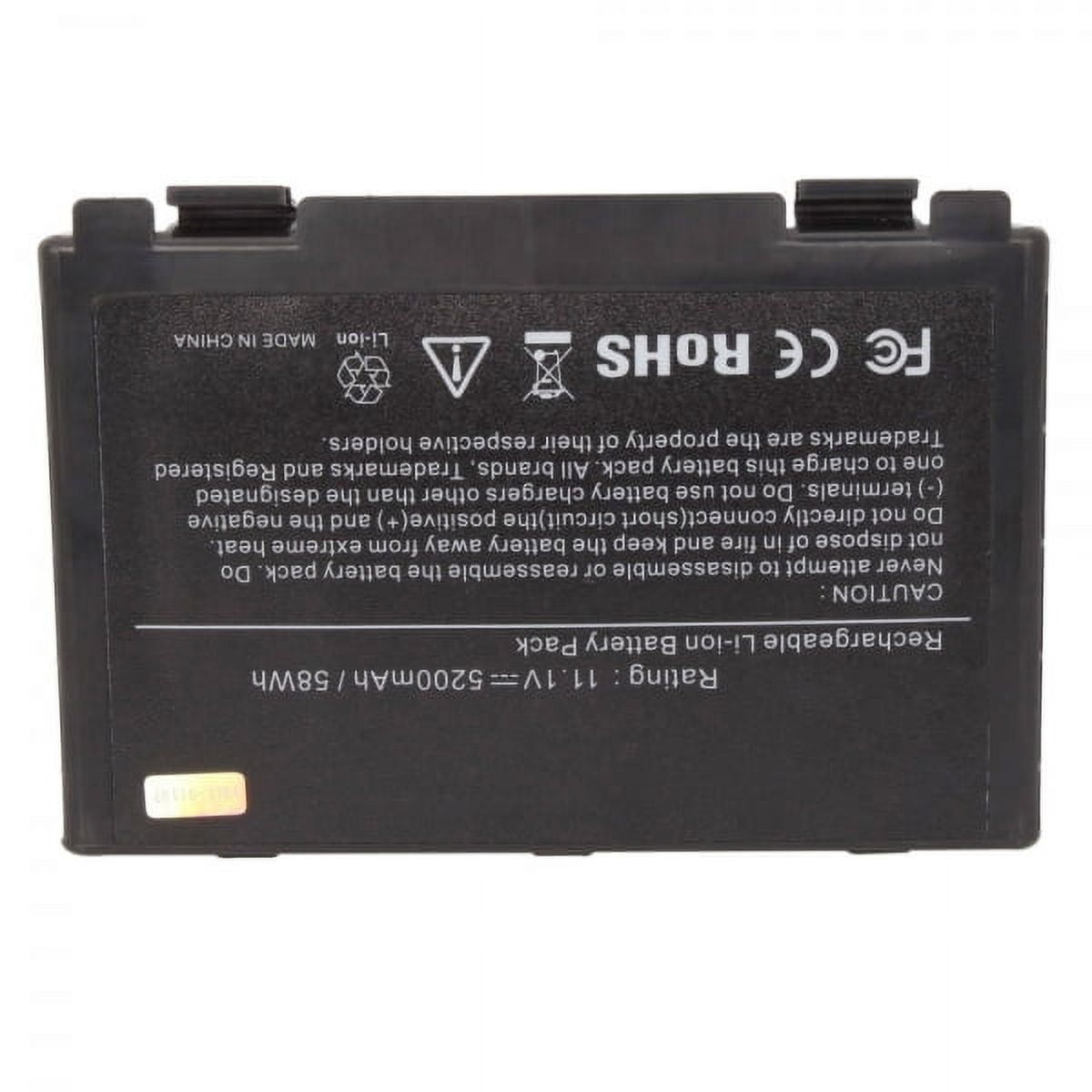 6-Cell 10.8V 5200mAh Replacement Battery for ASUS K50AB,K50AD,K50AE ...