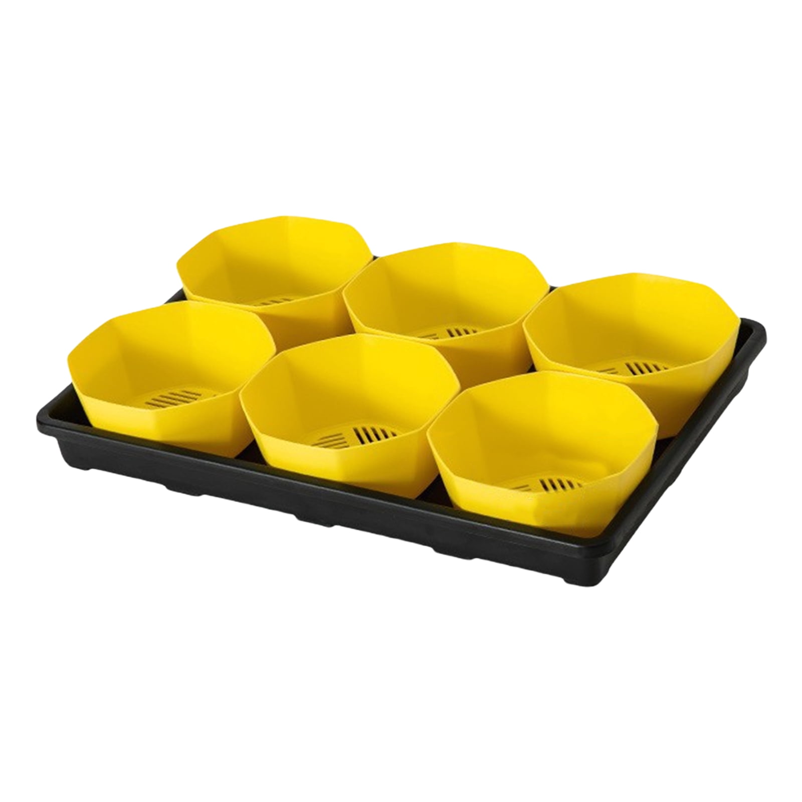 6 Cell Nursery Pots Tray For 6Inch Pots Plant Pots Shuttle Tray With ...