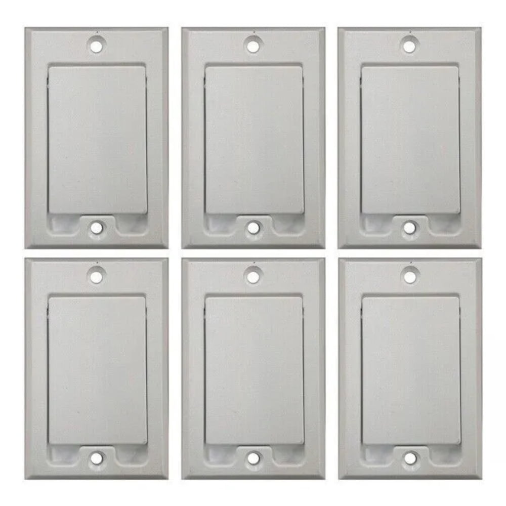 6 Central Vacuum Inlet Valves White Square - Walmart.com