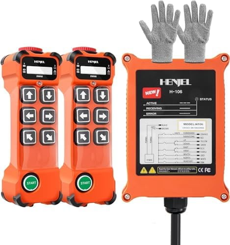 6 Channel 110V 220V 380V Industrial Wireless Crane Radio Remote Control ...