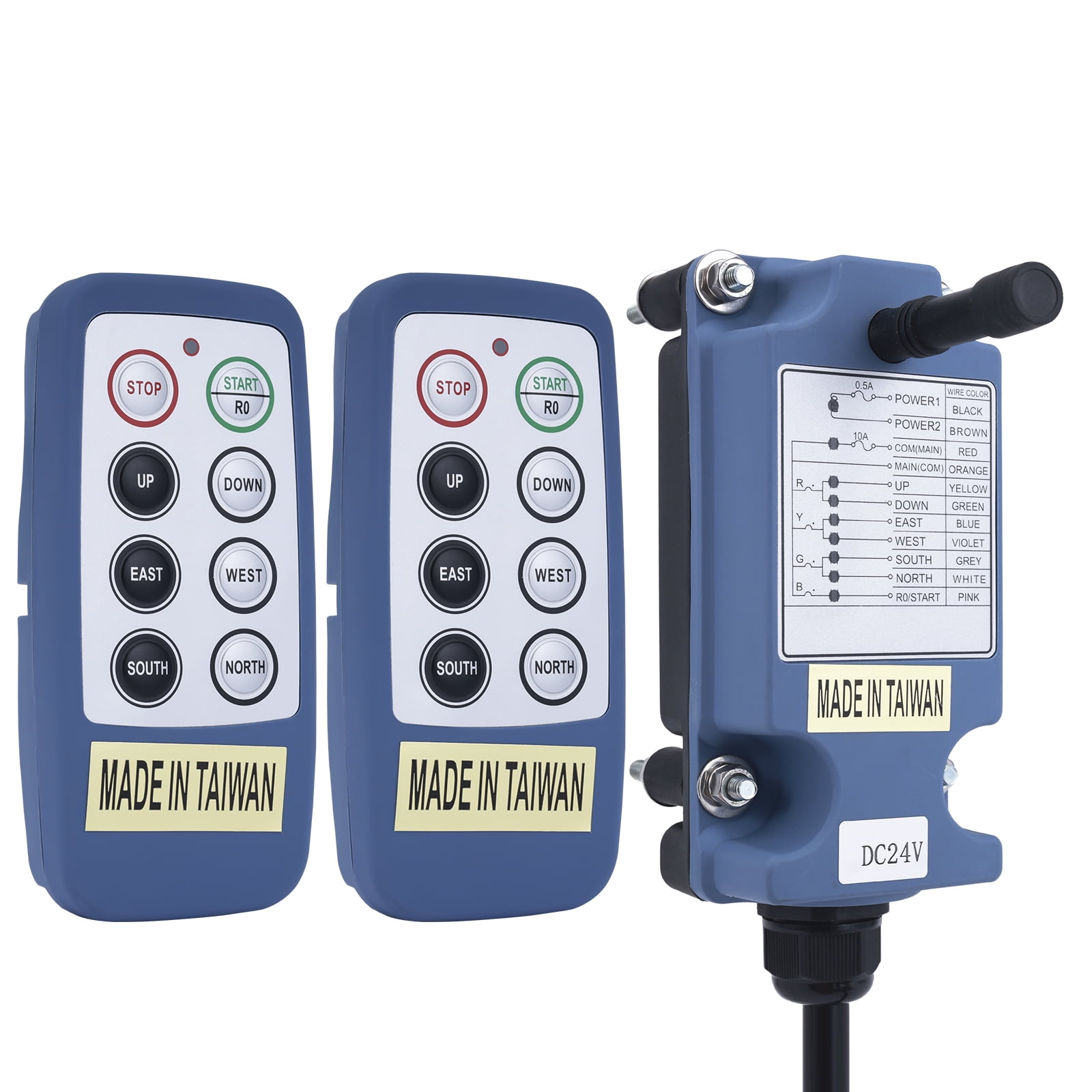 6 Channel Mini Industrial Wireless Crane Radio Remote Control 220V DC ...