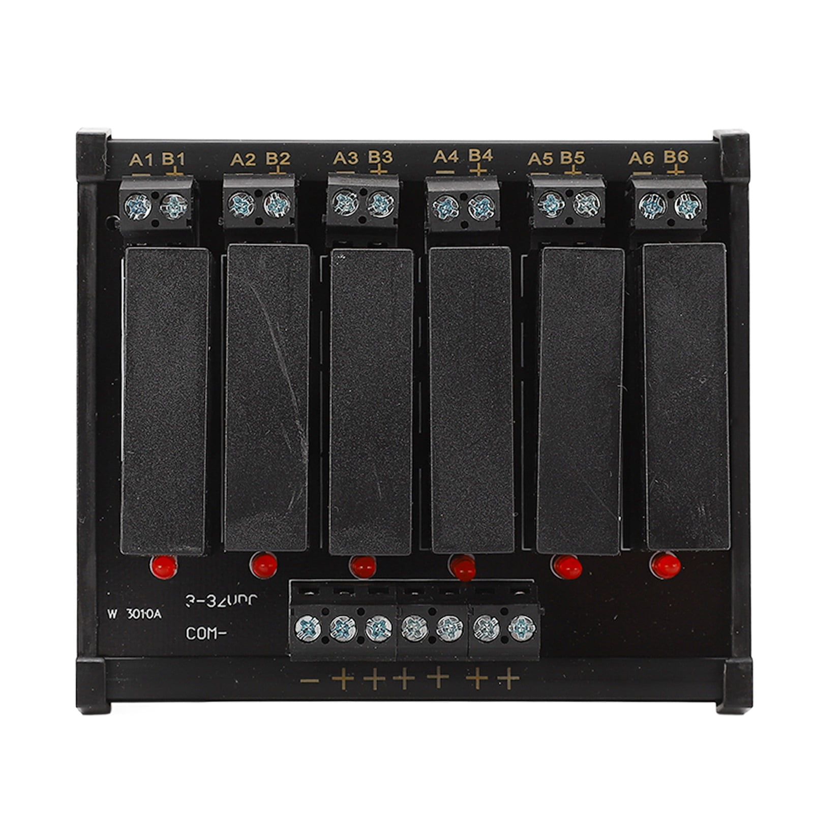 6-Channel Solid State Relay Module with Signal Indicator, Input 3-32VDC, Load 5-8A, 5-60VDC for ...