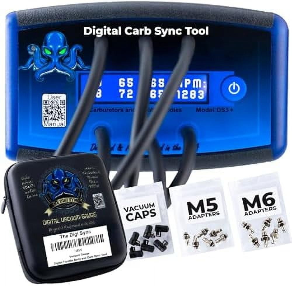 6-Channel - ™ Throttle Body & Digital Carb Sync Tool, Easy To Use ...