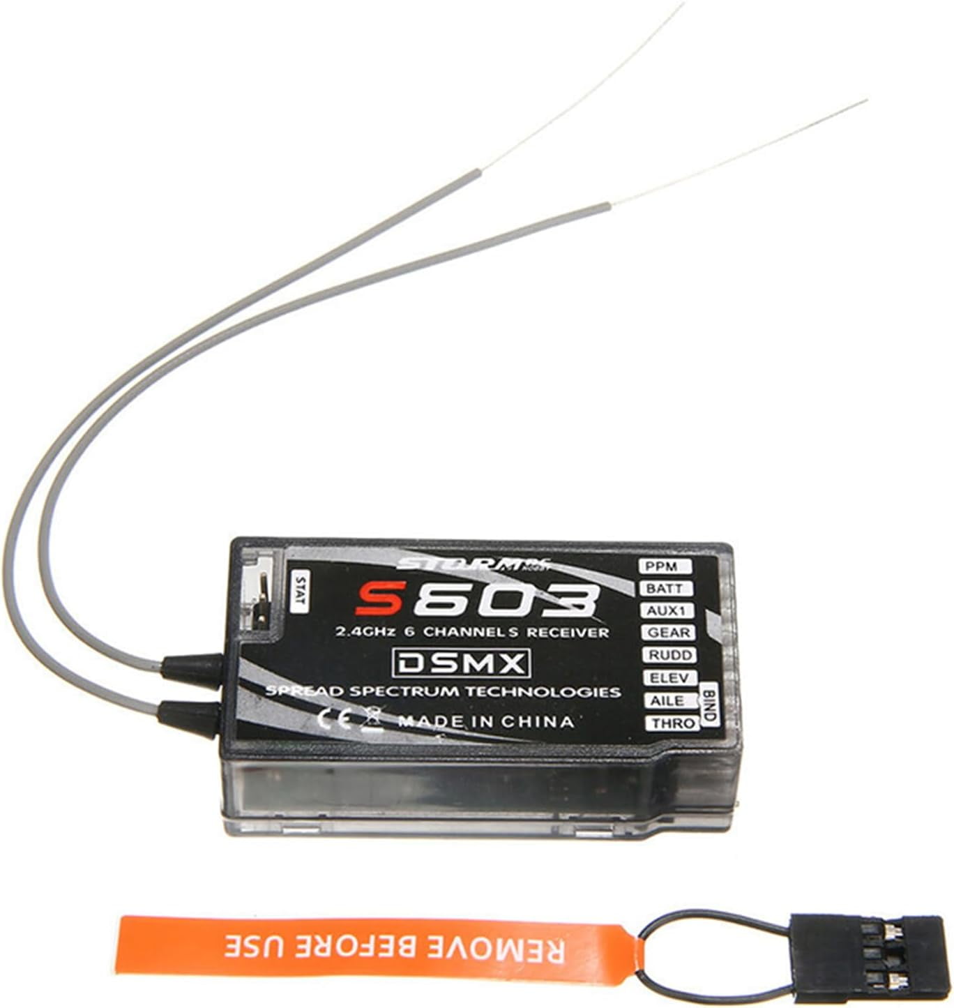 6 Channels 2.4GHz S603 Aircraft Receiver for JR/Spektrum DSM-X DSM2 ...