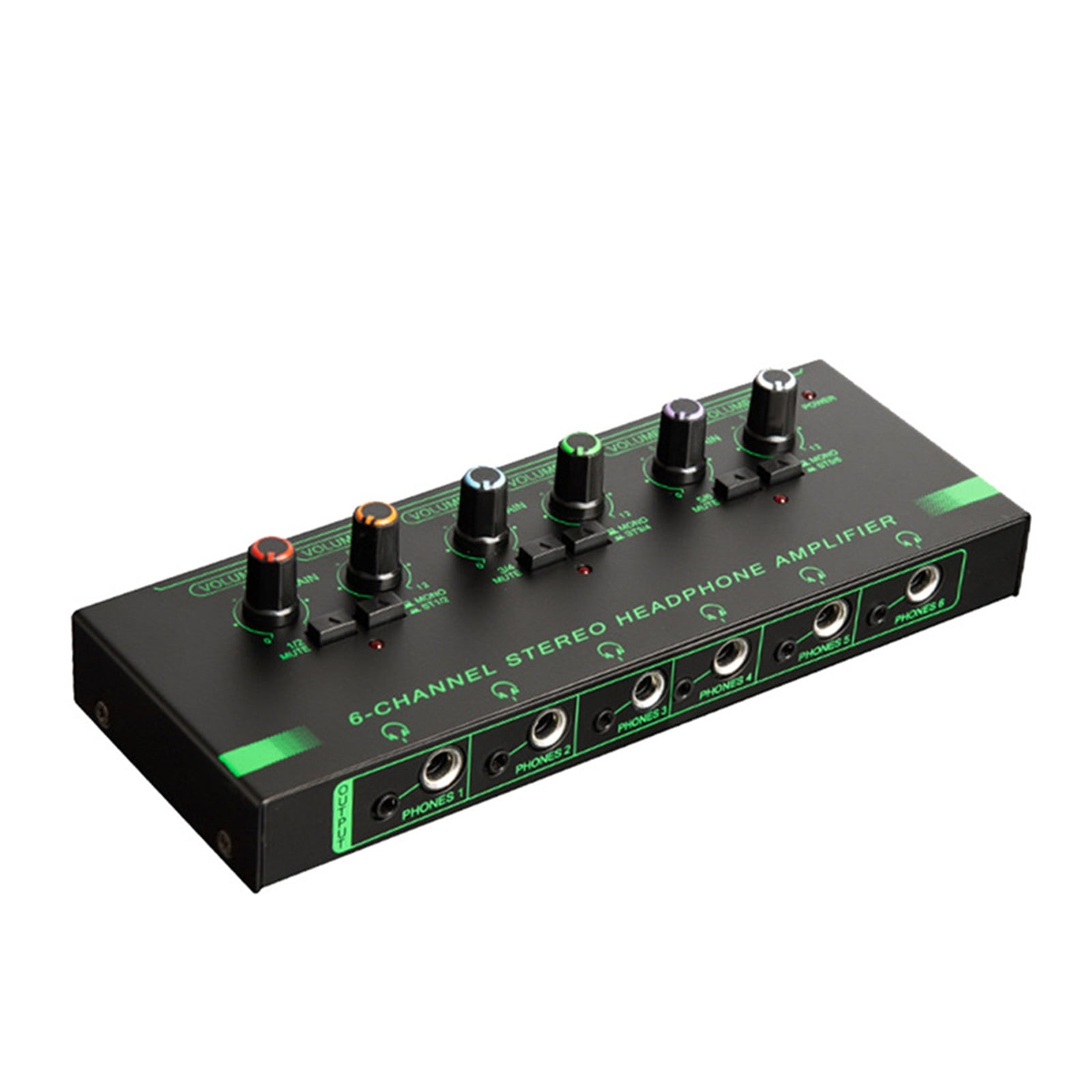 6 Channels Stereo Headphone Amplifier Interface Low Noise Sound Mixer ...