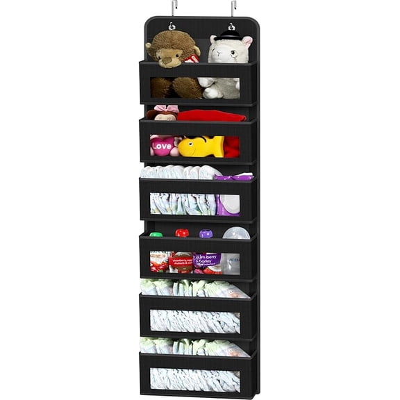2 Pack Over the Door Organizer, Large Capacity Closet Door Hanging ...