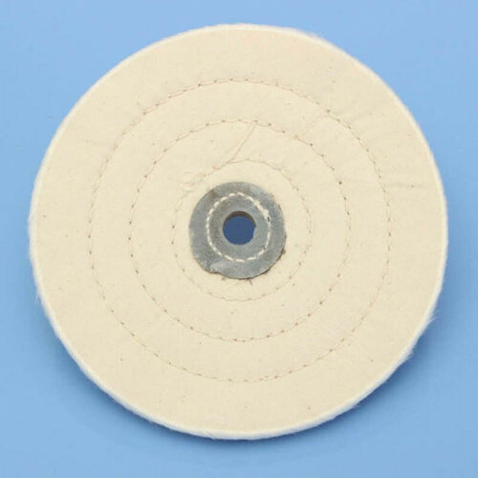 6 Cloth Buffing Polishing Wheel 1/2 Arbor Buffer Polish Grinder White ...