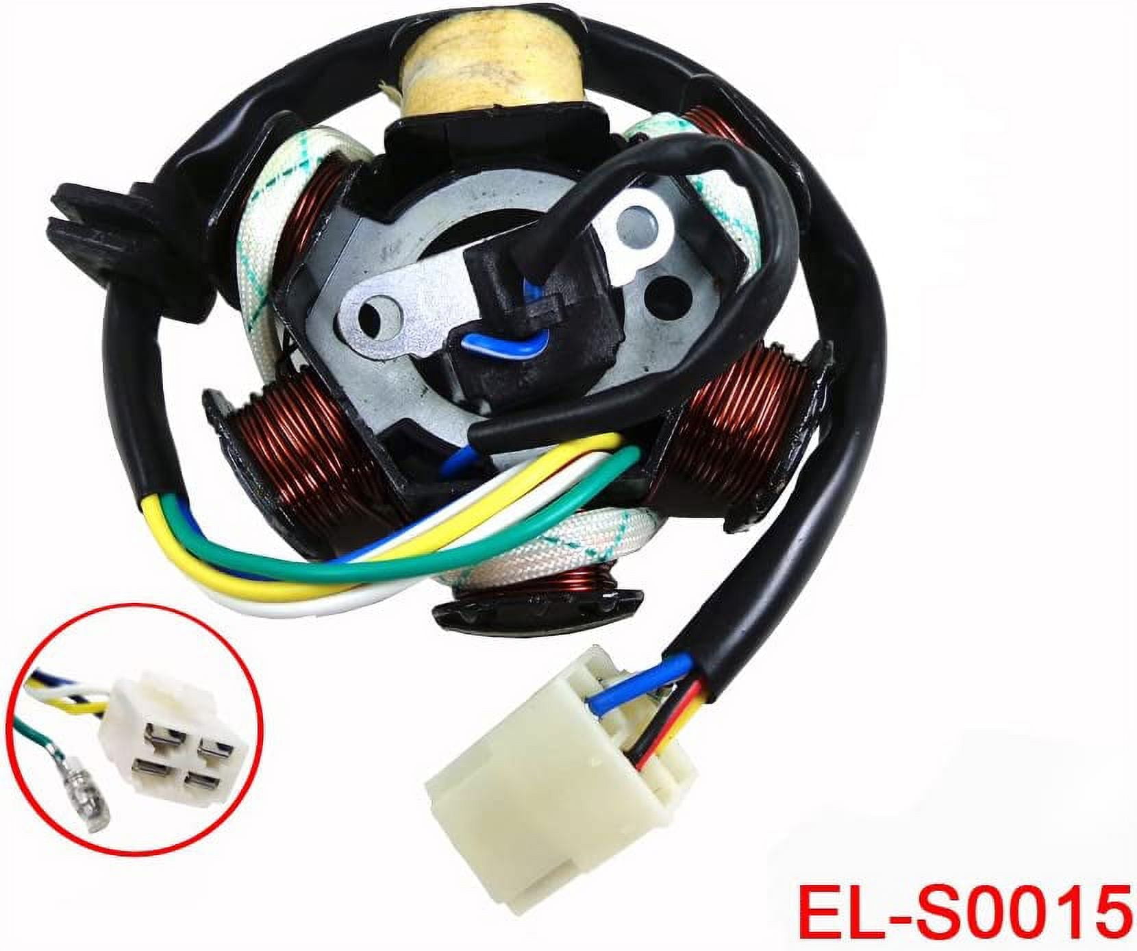 6 Coil Magneto Stator Alternator for GY6 50cc 110cc 150cc Chinese ...