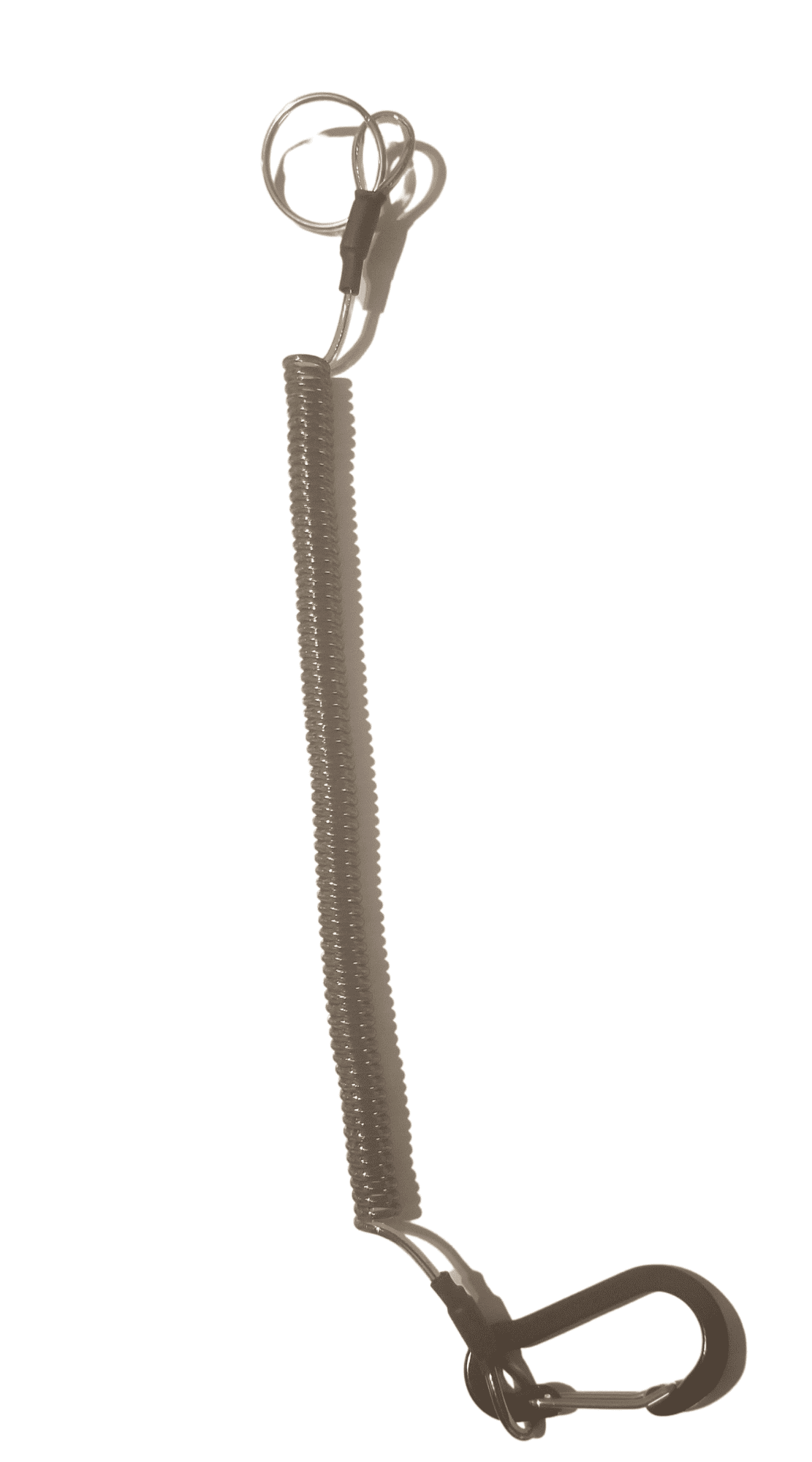 6 Coiled Lanyards Safety Rope Retractable Tether With Carabiner ...