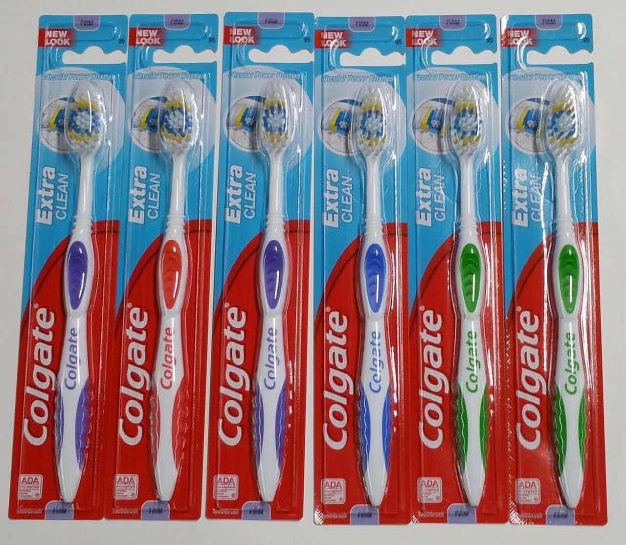 6 Colgate Toothbrush Extra Clean Full Head FIRM #95 Brushes HARD - NEW ...