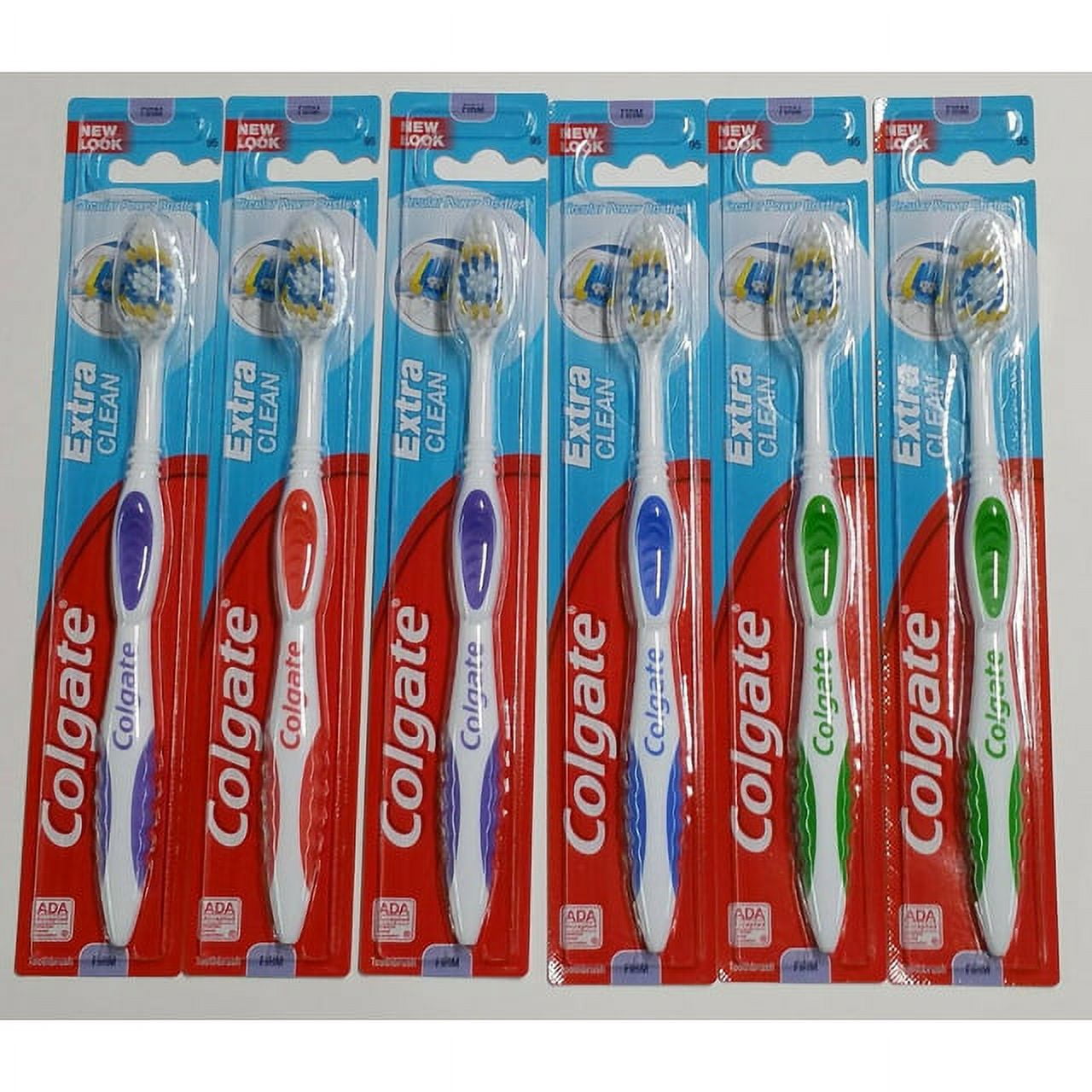 Colgate Extra Clean Full Head Firm #95 Manual Toothbrush, 6 Pack ...
