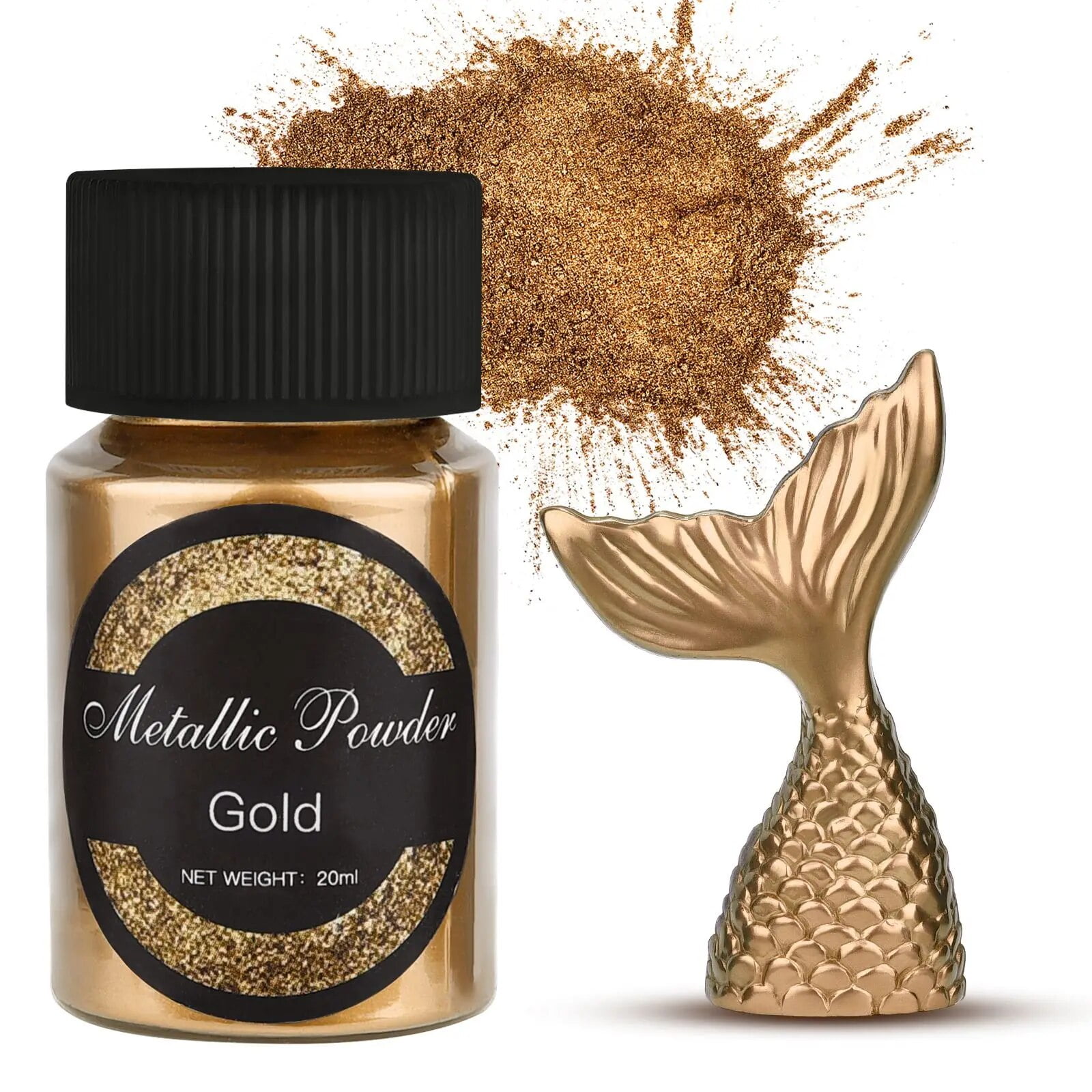 6 Color 20ml Metallic Resin Pigments Gold Silver Color Pearlescent ...