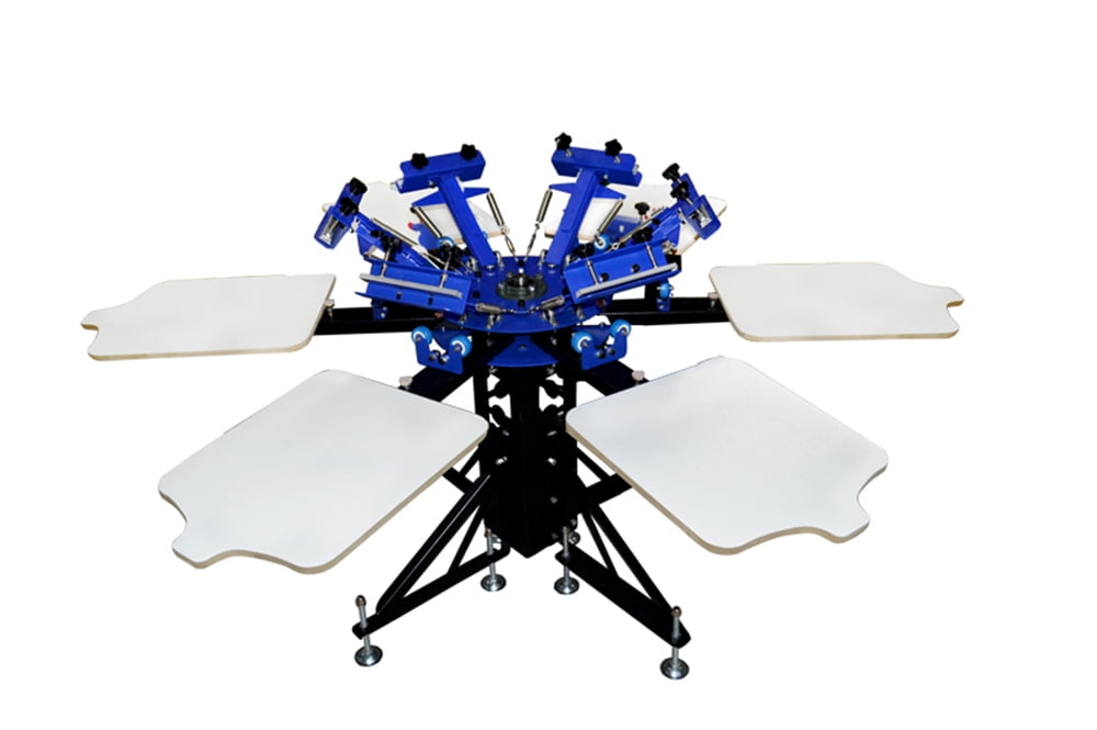6 Color 6 Station Screen Printing Press Table Type Equipment T-shirt ...