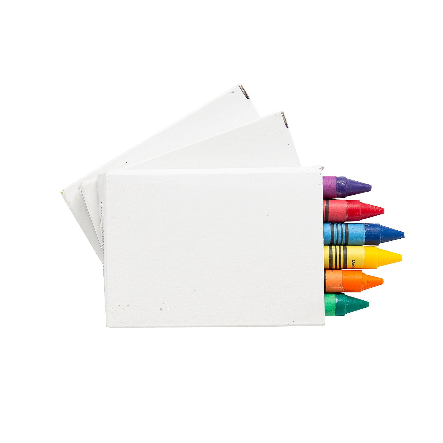 6-Color DIY Blank Crayon Boxes - 12 Boxes - Walmart.com