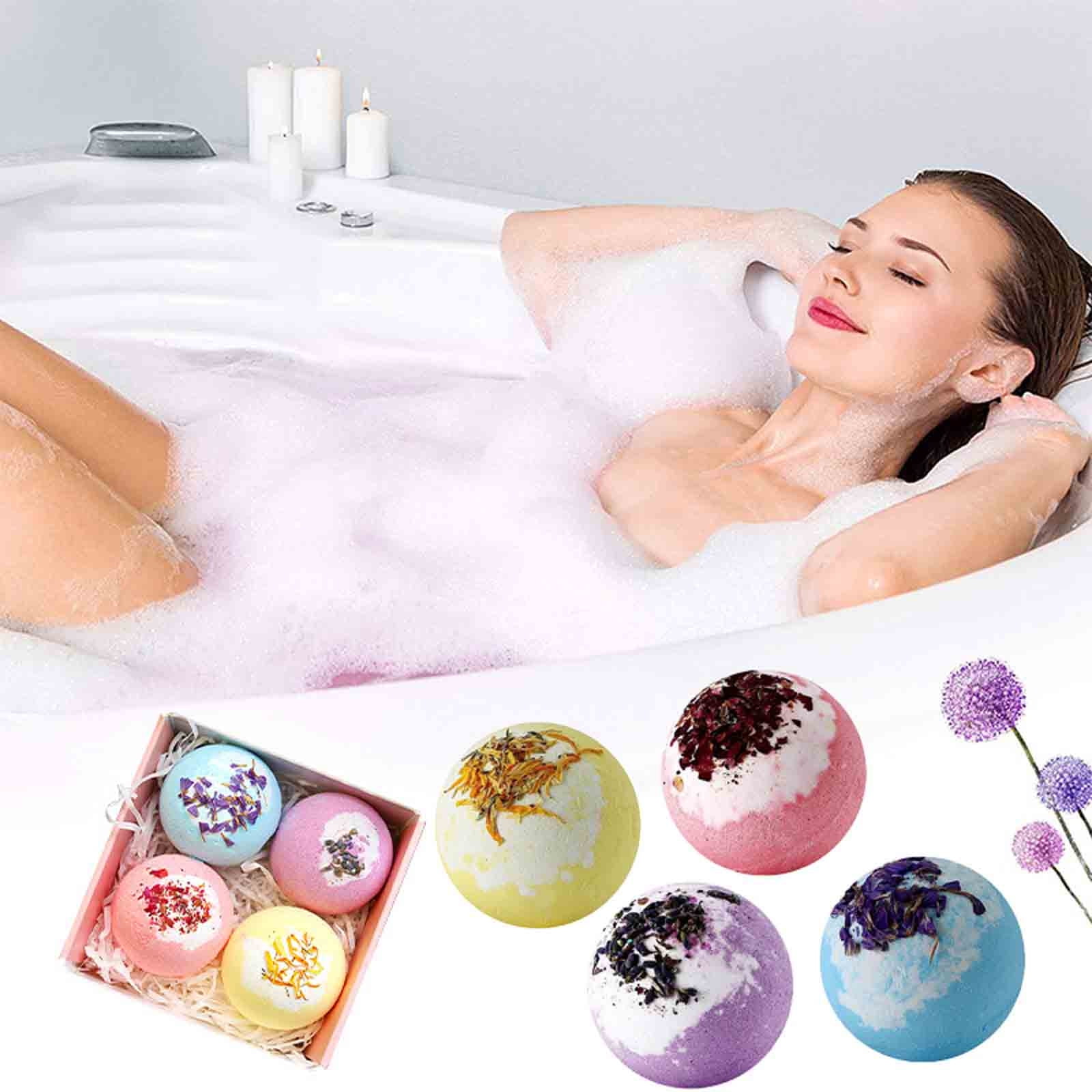 6-Color Home Color Cleaning Bath Ball Essential Oil Skin Bath Emollient Bubble Bubble Bubble ...
