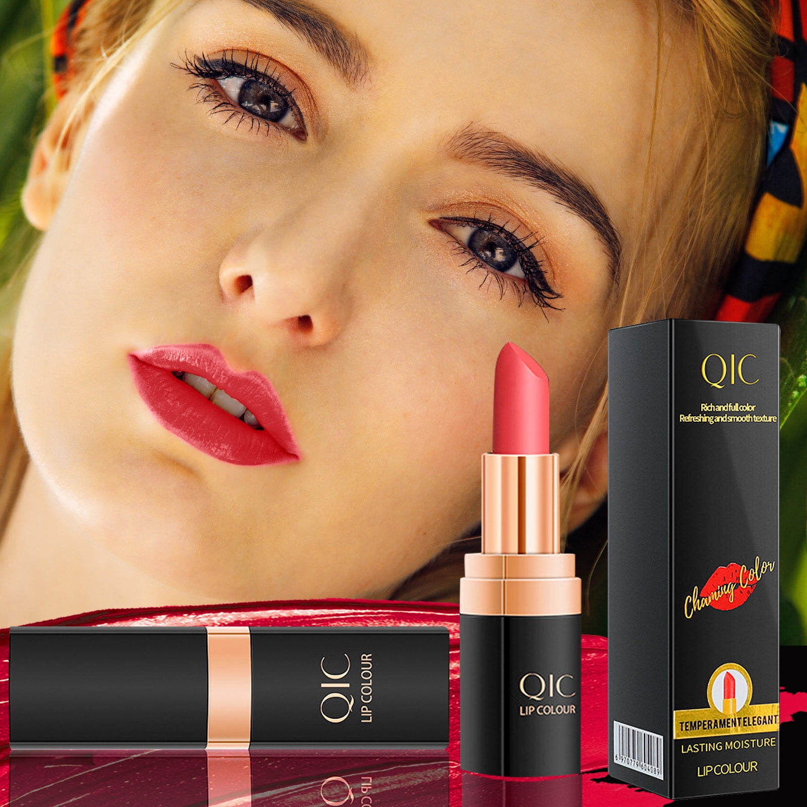 6-Color Matte Matte Lipstick Moisturizing And Easy To Fade Non-stick ...