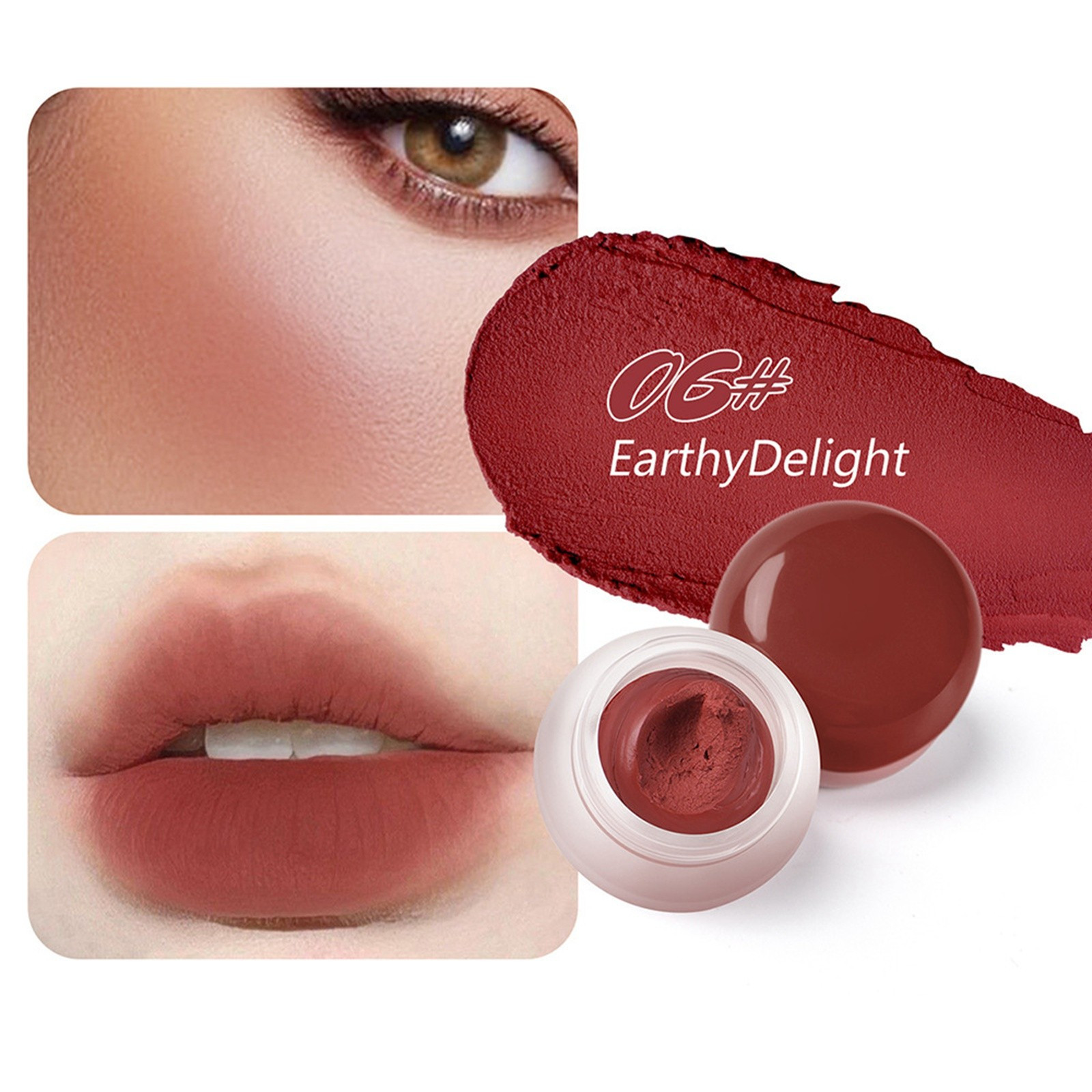 6 Color Mud Natural And Delicate Color Development Long Lasting Velvet ...