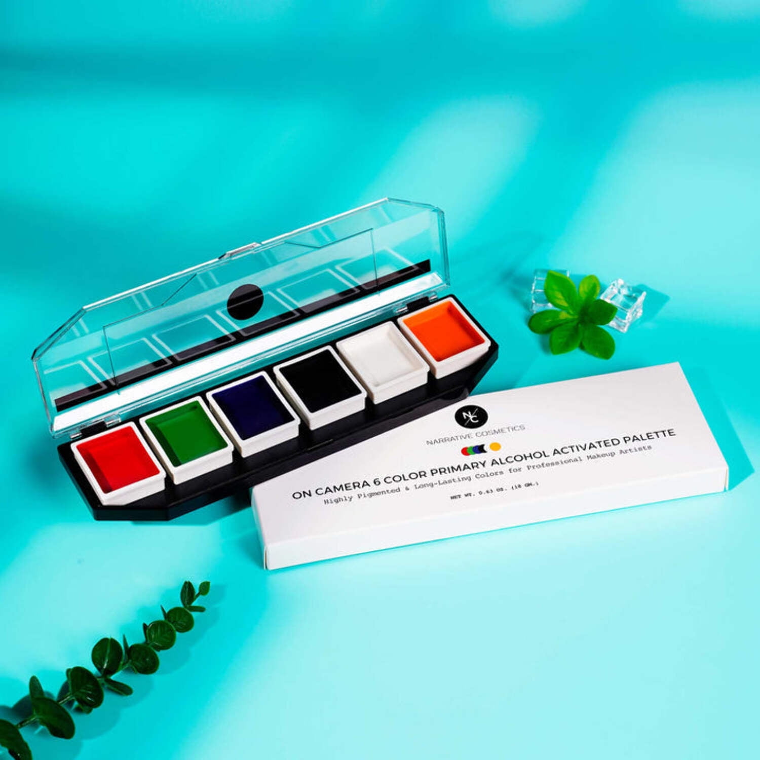 6 Color On Camera Primary Alcohol Activated Makeup Palette - Walmart.com