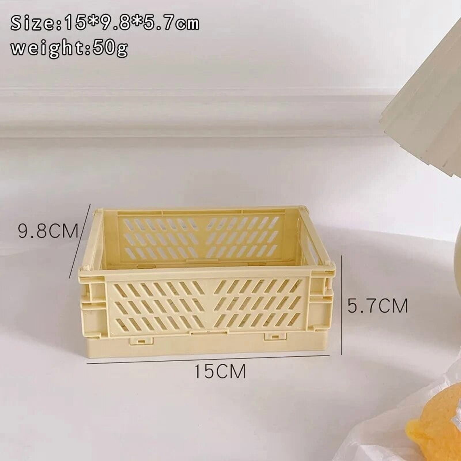 6 Color Organizing Storage Baskets Case Folding Student Desktop Basket ...