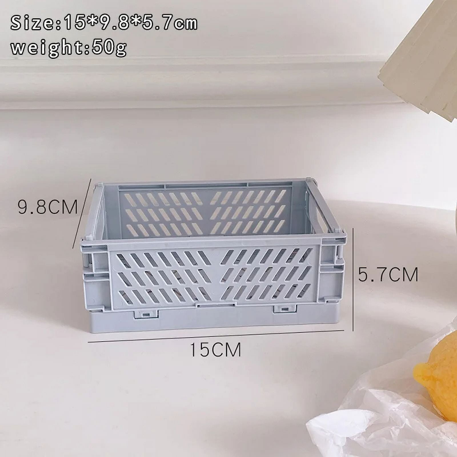 6 Color Organizing Storage Baskets Case Folding Student Desktop Basket ...