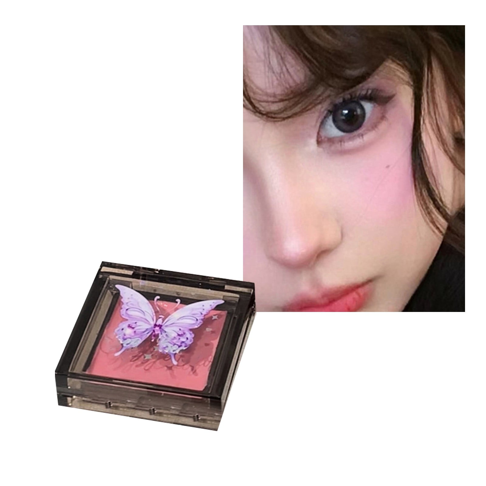 6-Color Vegan Blush Palette, Weightless Powder with Airy Blurring ...