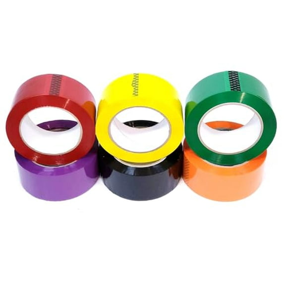 6 Colored Carton SealingTape, Packing Tape, Moving Tape, 2 Inch x 110 ...